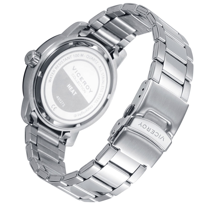 ️Reloj Viceroy 401273-37, hombre con esfera azul e índices aplicados.